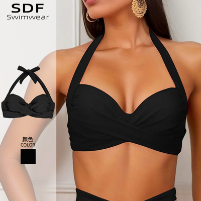 大码大罩杯遮肚显瘦比基尼海边