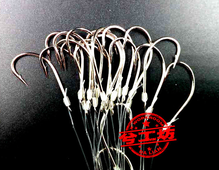 SKNA带子线丸世海钓鱼钩鳕鱼黄黑鱼绑好鱼钩金色银色夜光钩