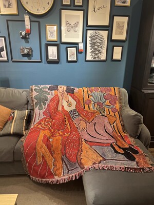 四季通用沙发装饰毯混纺野兽派