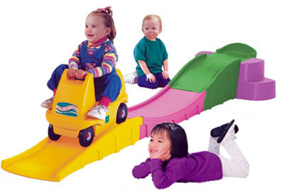 台湾隆成三段式滑行儿童玩具轨道