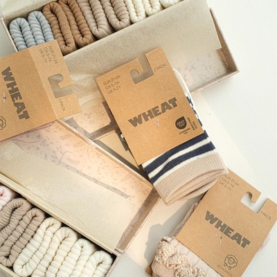 儿童柔软纯色棉袜羊毛袜子