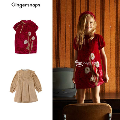 女孩丝绒连衣裙长袖连衣裙