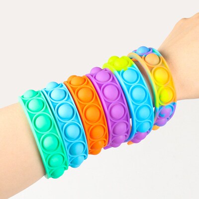 2022New Fidget Toys For Children Push Bubble Dimple Bracelet