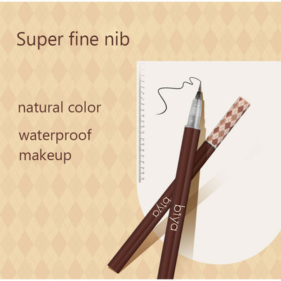 Biya Liquid Eyebrow Pencil Slim Smooth Waterproof Durable 薄