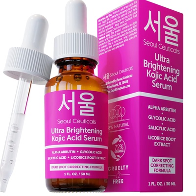 SeoulCeuticals Korean Skin Care Kojic Acid Serum Alpha Arbu