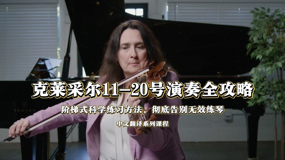 克莱采尔练习曲11-20号国际名师精讲(中文翻译视频课)配套课件