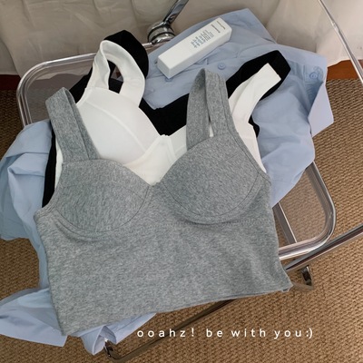 ooahz纯欲自带胸垫文胸吊带背心