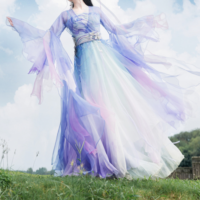 宛若惊鸿【紫鸢 尾款】影视仙侠系列 | 订珠细边吊带外披绣花套装