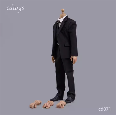 现货 cdtoys 1/6 cd071 男士西装西服套装 兵人偶手办配件