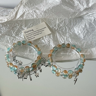 LIME|原创设计 R1SE应援色印象衍生周边手链高级感简约琉璃手串