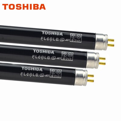 东芝TOSHIBA灯管紫外线黑光灯检查灯FL4W6W8W10WBLB 验钞灯