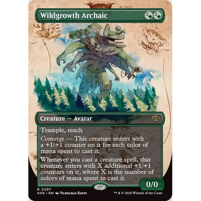 万智牌 野生古旅人Wildgrowth Archaic 异画闪 斯翠海文的秘密SOS