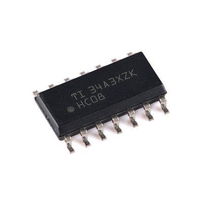 原装正品 SN74HC08DR SOIC-14 四路2输入正与门 贴片逻辑芯片