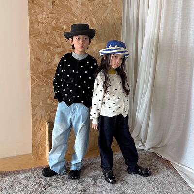 yummyrocky进口机刺绣环保酵洗喷马骝工艺75棉毛边牛仔裤