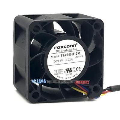 FOXCONN 4CM风扇4028 12V 0.22A PWM温控 大风量 散热 PIA040H12M