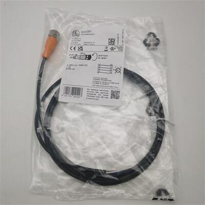 现货 原装EVC001全新ifmM12 4芯母头 2米直头传感器连接线