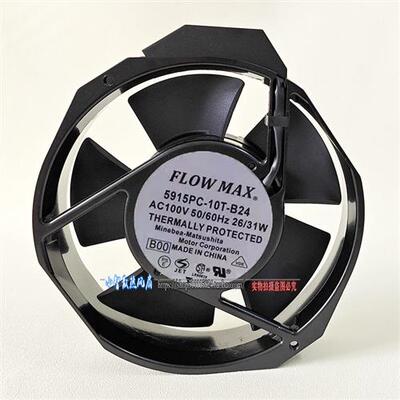 原装 FLOW MAX 5915PC-10T-B24 17238 AC100V 31W轴流风机风扇