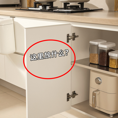 柜门空间利用厨房滑轨挂钩