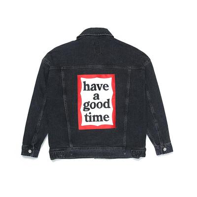 Lee2024男女同款牛仔夹克宽松黑灰时尚潮LUT0079073YS00F-A06167