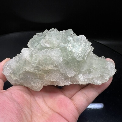 萤石Fluorite +水晶 精品矿物晶体矿物标本矿石原石收藏品观赏石