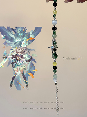 崩铁【流萤】原创印象手链二次元游戏周边衍生手串手作设计感礼物