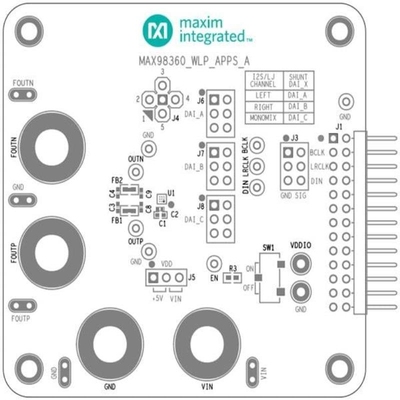 MAX98360CENL+/MAX98373EFF+T/MAX9867ETJ+