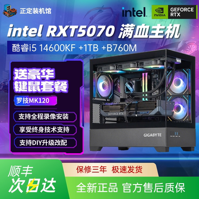 RTX5070电脑主机245KF/265K游戏三角洲电竞12G台式DIY电脑组装机