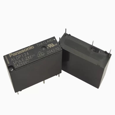 全新ALDP124 112 105 ALDP124W W 4脚5A 12V 24V 24VDC松下继电器