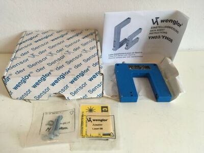 WENGLOR YH03PCT8 Laser fork sensor, new in box with manual a