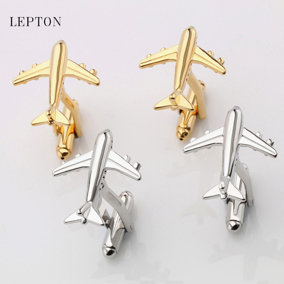 包邮法式袖扣时尚飞机商务男士