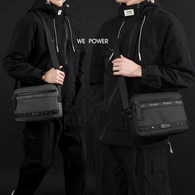专柜品牌WEPOWER新款男士大容量骑行斜挎包休闲户外挎包旅游通勤