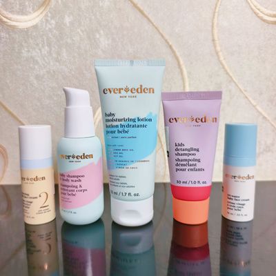 新品Evereden安唯伊宝宝洗发水沐浴露二合一小蓝冻面霜润肤乳小样
