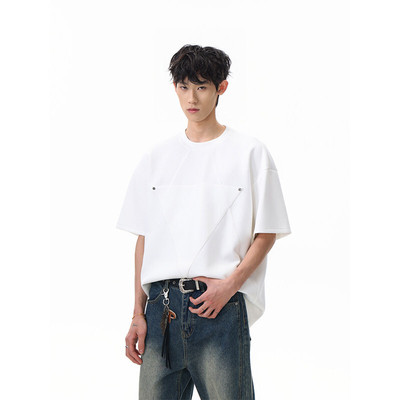 特P33 无差价新款夏季潮流设计百搭短袖T恤-HT10285 无影墙