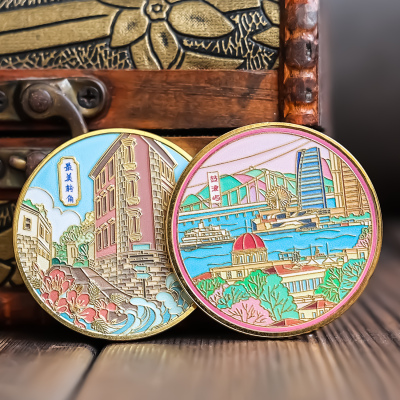 鼓浪屿厦门大学集美学村沙坡尾白城沙滩纪念品城市景区旅游硬币套