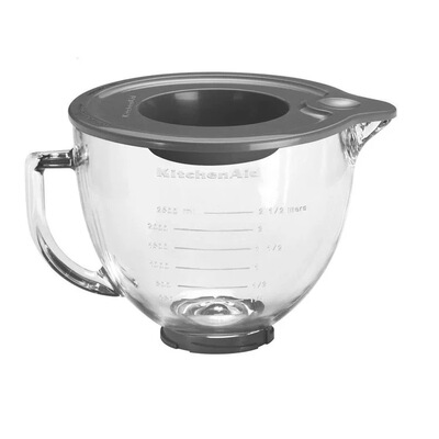 玻璃搅拌碗硅胶盖子适用kitchenaid凯膳怡厨师机配件4.5-5QT开盖