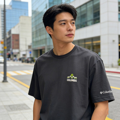 哥伦比亚男款柔软舒适透气T恤