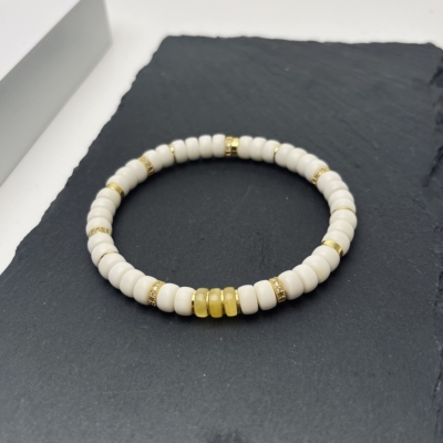 白玉菩提蜜蜡原生态手串