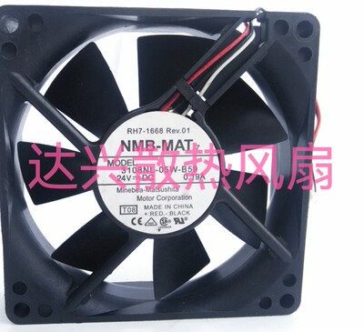 NMB 3108NL-05W-B59 DC24V 0.19A 8020 8cm变频器散热风扇