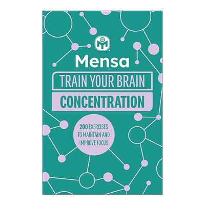 英文原版 Mensa Train Your Brain Concentration 门萨训练你的大脑专注力 200个练习 英文版 进口英语原版书籍