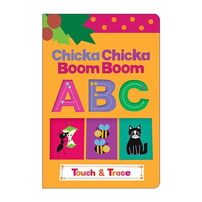 英文原版 Chicka Chicka Boom Boom ABC Touch & Trace 叽喀叽喀碰碰 字母触摸描摹 纸板书 英文版 进口英语原版书籍