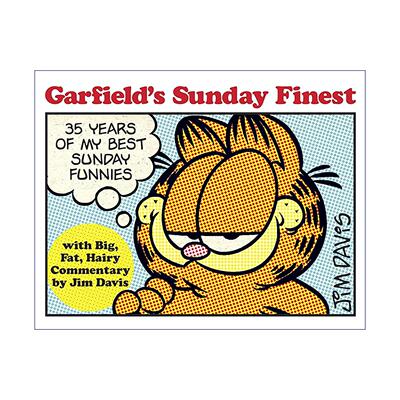 英文原版 Garfield's Sunday Finest 加菲猫 星期天喜剧 全彩搞笑漫画汇编 35周年纪念版 Jim Davis 英文版 进口英语原版书籍
