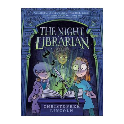 英文原版 The Night Librarian 夜间图书管理员 儿童奇幻漫画 Christopher Lincoln 英文版 进口英语原版书籍