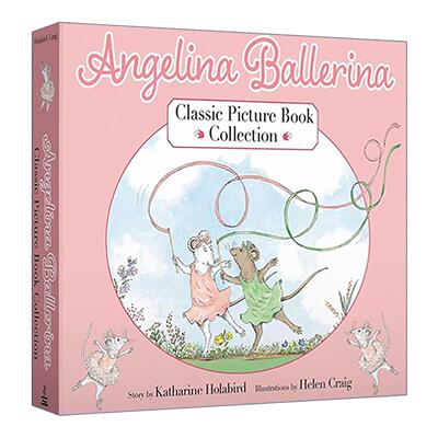 英文原版 Angelina Ballerina Classic Picture Book Collection 芭蕾小精灵安吉莉娜 精装绘本3册盒装 英文版 进口英语原版书籍
