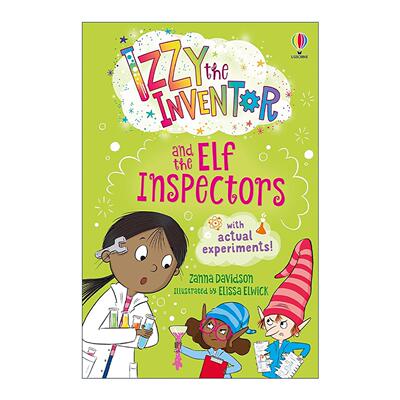 英文原版 Izzy the Inventor and the Elf Inspectors 发明家伊兹和精灵视察员 儿童幽默动作冒险章节桥梁书 进口英语原版书籍