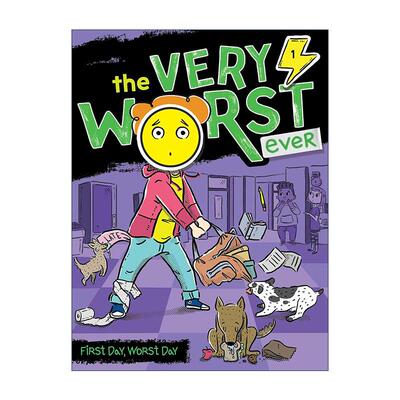 英文原版 First Day  Worst Day 糟糕的第一天 倒霉故事卷1 儿童幽默章节书 英文版 进口英语原版书籍
