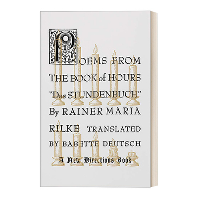 英文原版 Poems from the Book of Hours 时光之书中的诗歌 里尔克 英文版 进口英语原版书籍