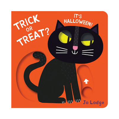 英文原版 Trick or Treat! It's Halloween 万圣节 纸板书 推拉操作书 英文版 进口英语原版书籍
