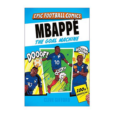 英文原版 Epic Football Comics Mbappe 足球英雄漫画传记 基利安·姆巴佩 英文版 进口英语原版书籍