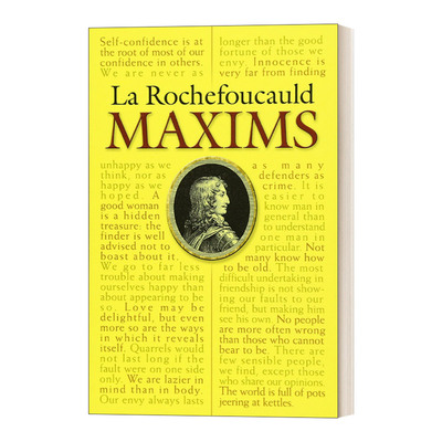 英文原版 La Rochefoucauld Maxims 拉罗什富科道德箴言录 英文版 进口英语原版书籍