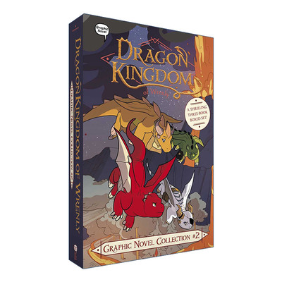英文原版 Dragon Kingdom of Wrenly Graphic Novel Collection #2 Boxed Set 冉冉升起的龙国系列 漫画4-6册盒装 英文版 进口书籍
